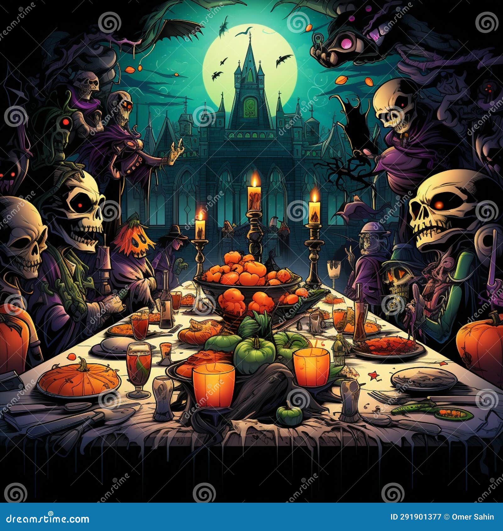 Phantom Feast stock image. Image of themed, vibrant - 291901377