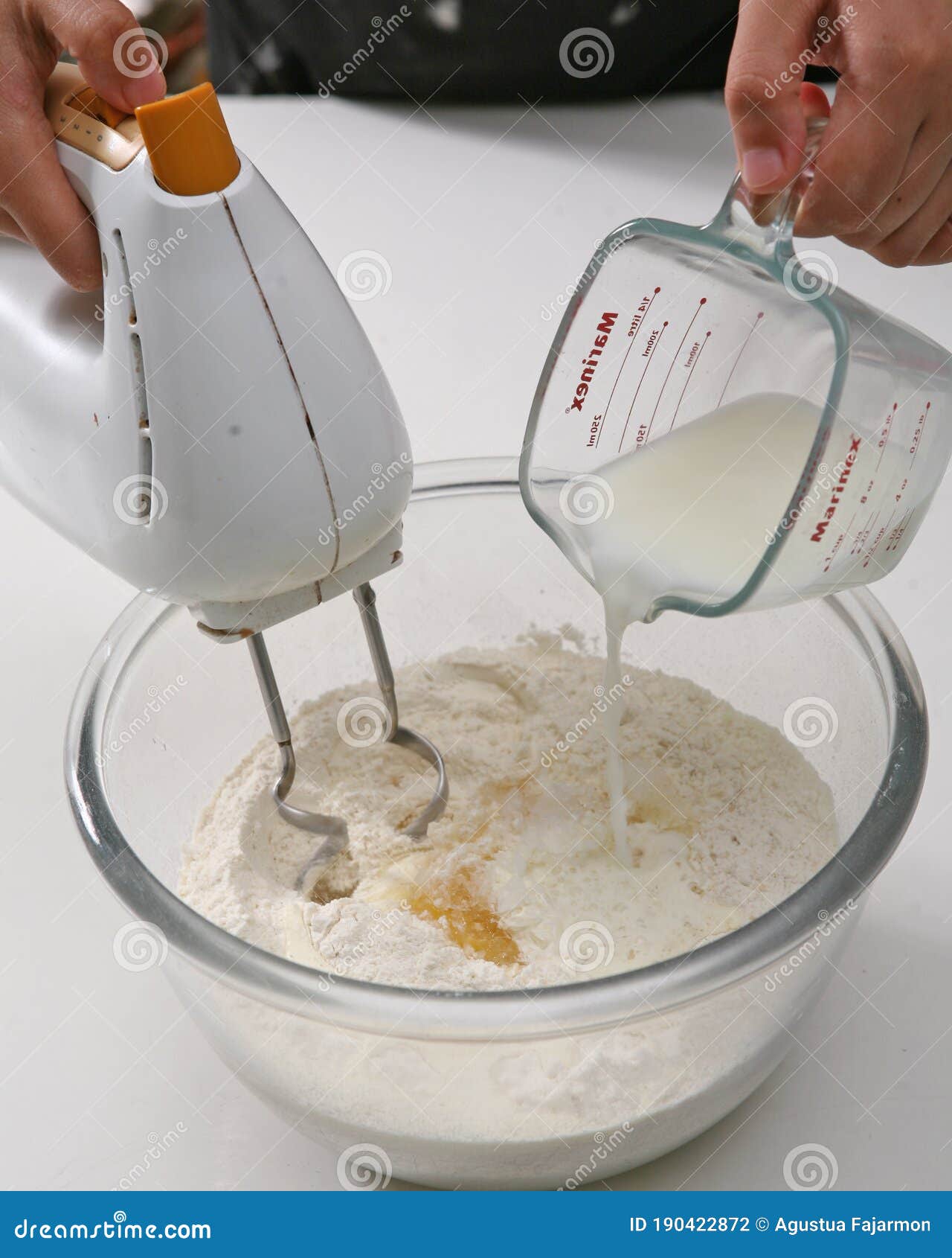 The Process of Making Delicious Bread Stock Photo - Image of cooking ...