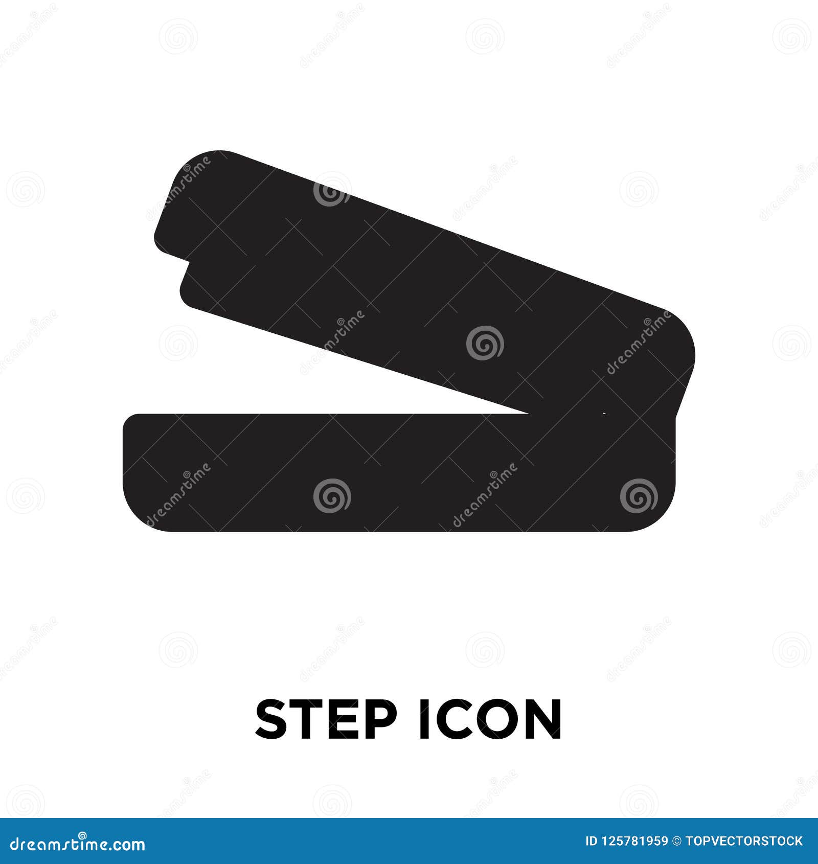Step Icon Vector Isolated on White Background, Logo Concept of S Stock ...