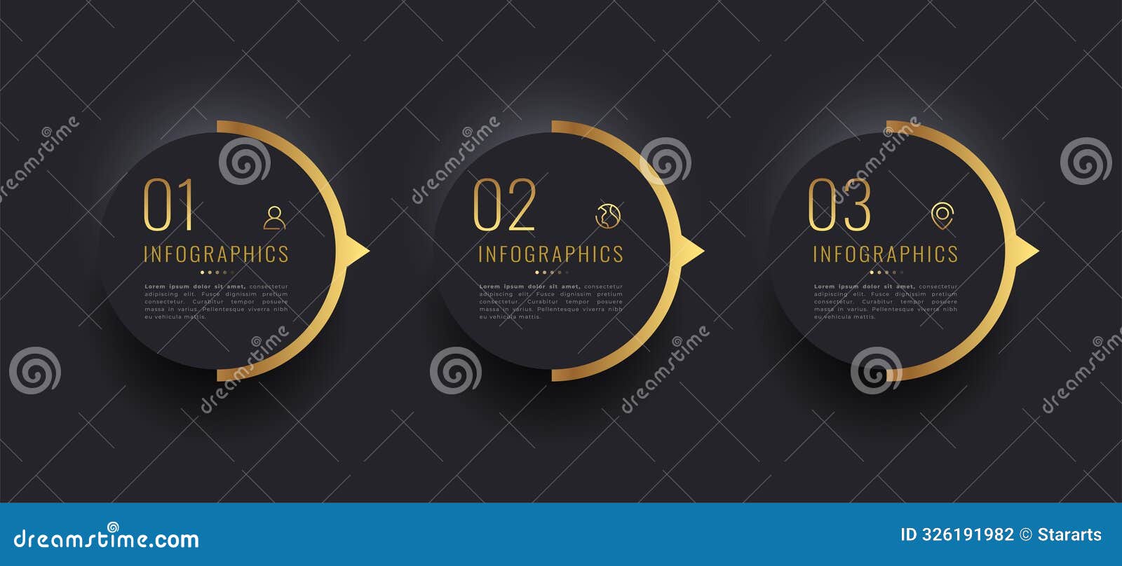 Step by Step Infographic Guide Banner in Premium Style Stock ...