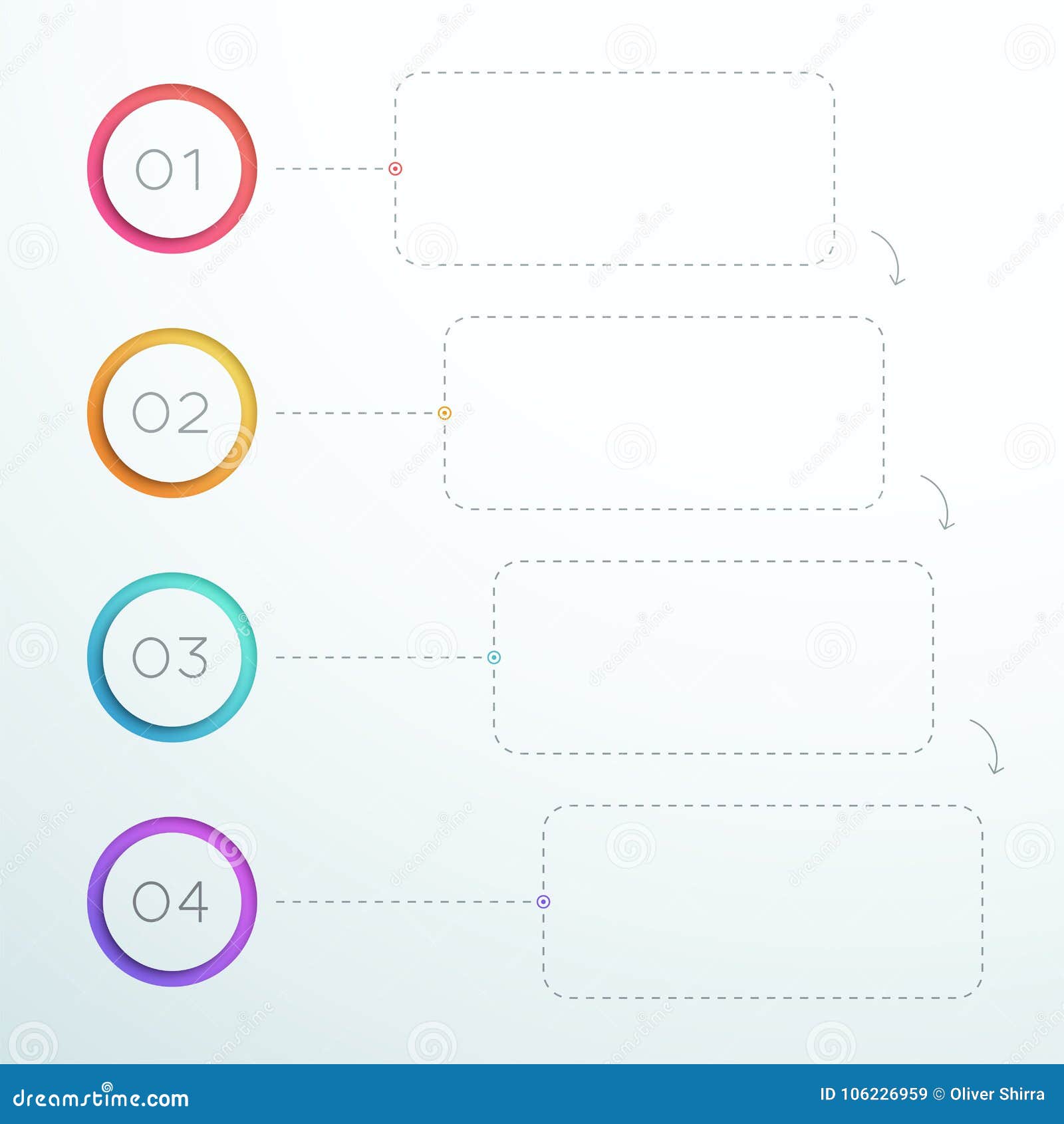 Infographic Number Circle Rings 1 To 4 Vector Stock Vector ...