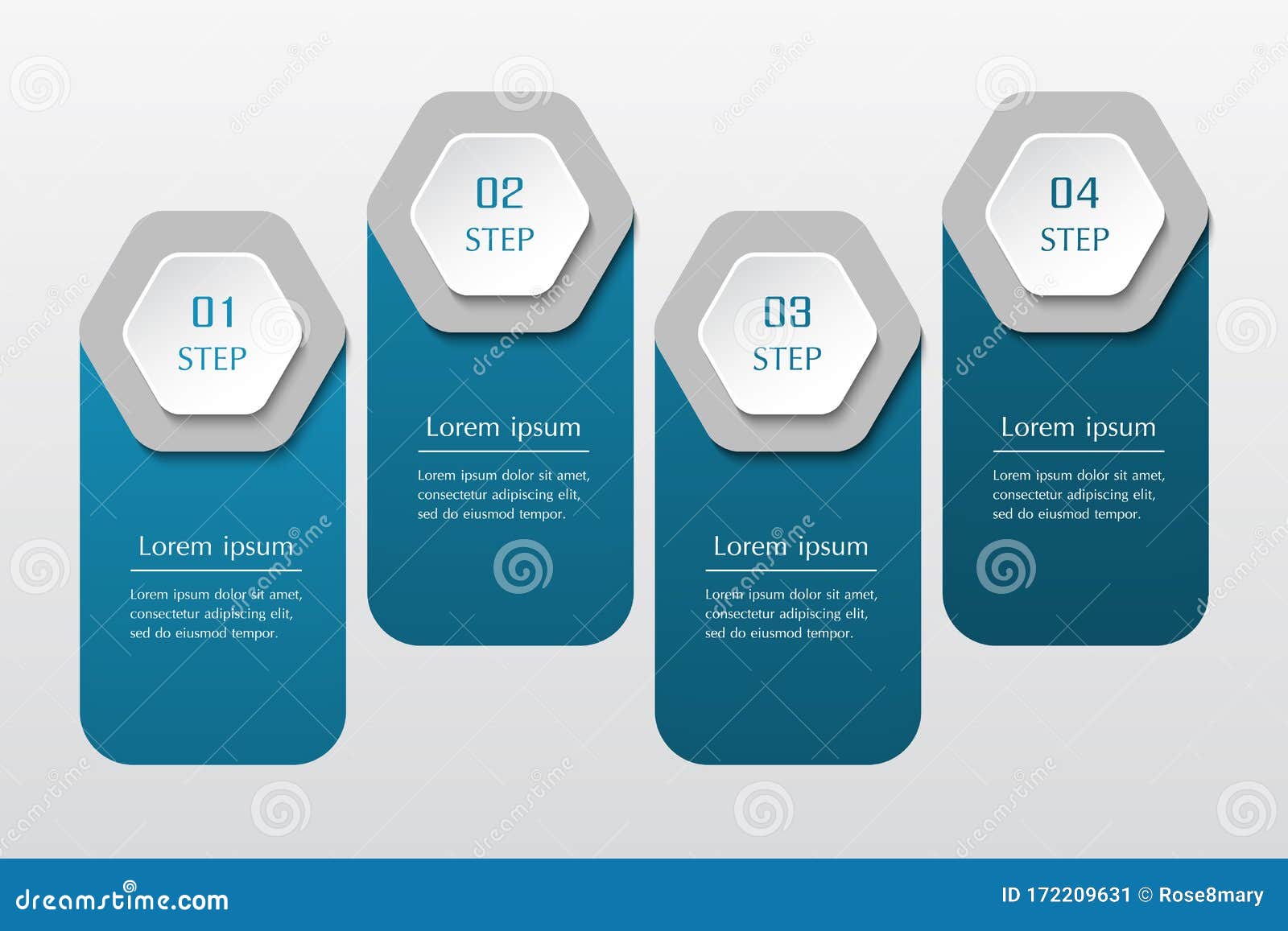 Step by step infographic stock vector. Illustration of diagram - 172209631
