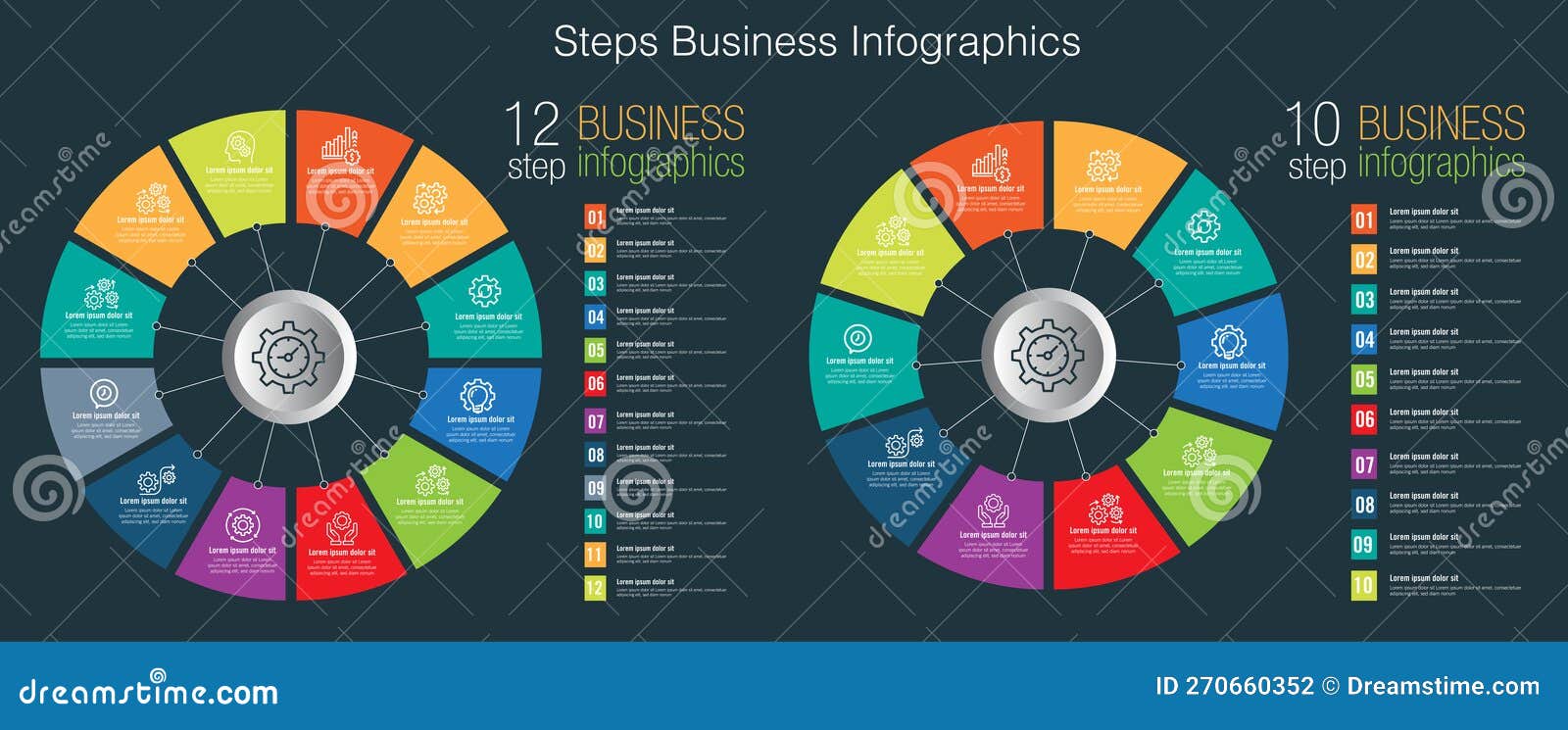 Step Infographics for Business Stock Vector - Illustration of font ...