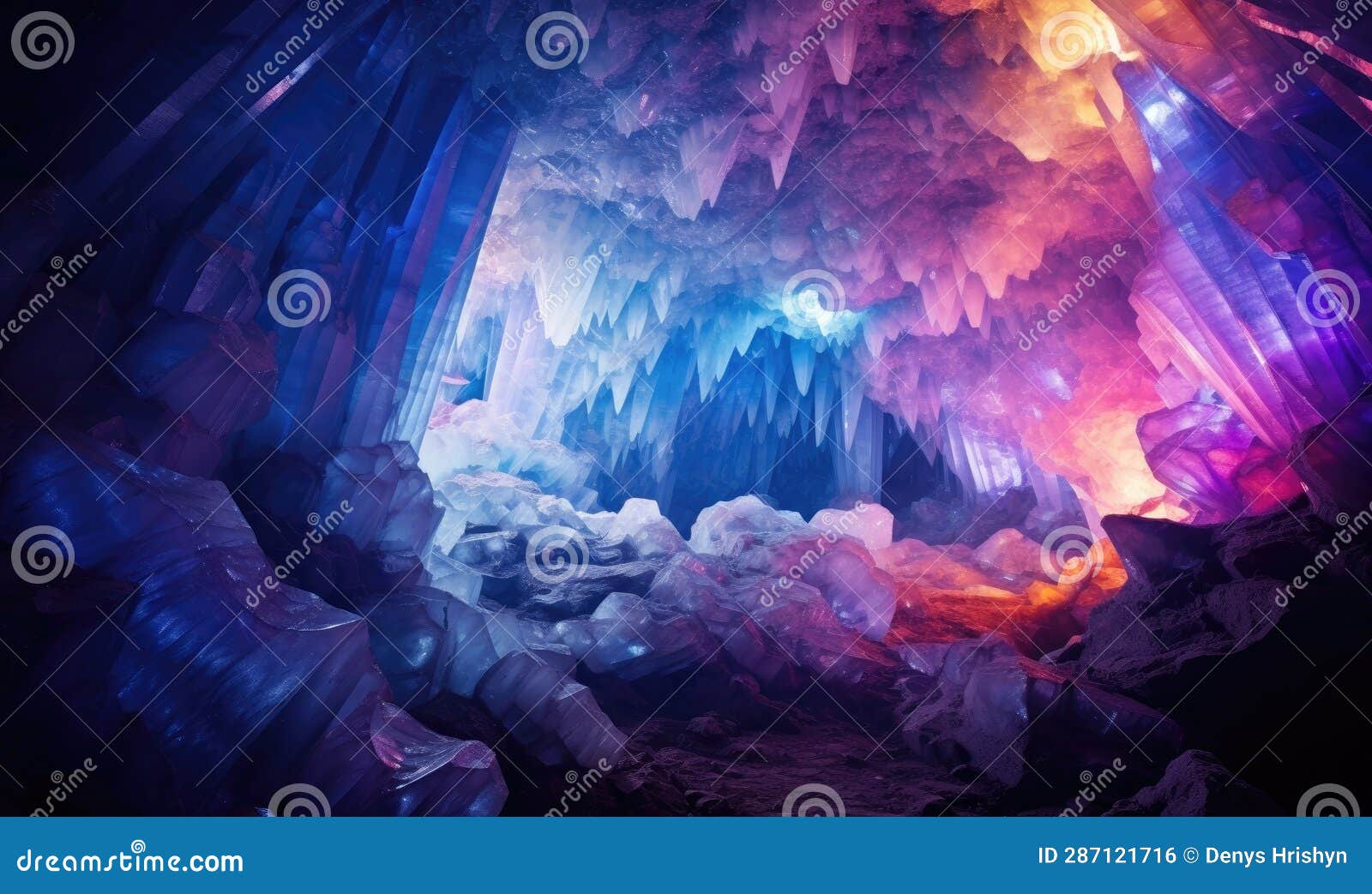 Step Inside a Mesmerizing Rainbow Crystal Cave with Intricate ...