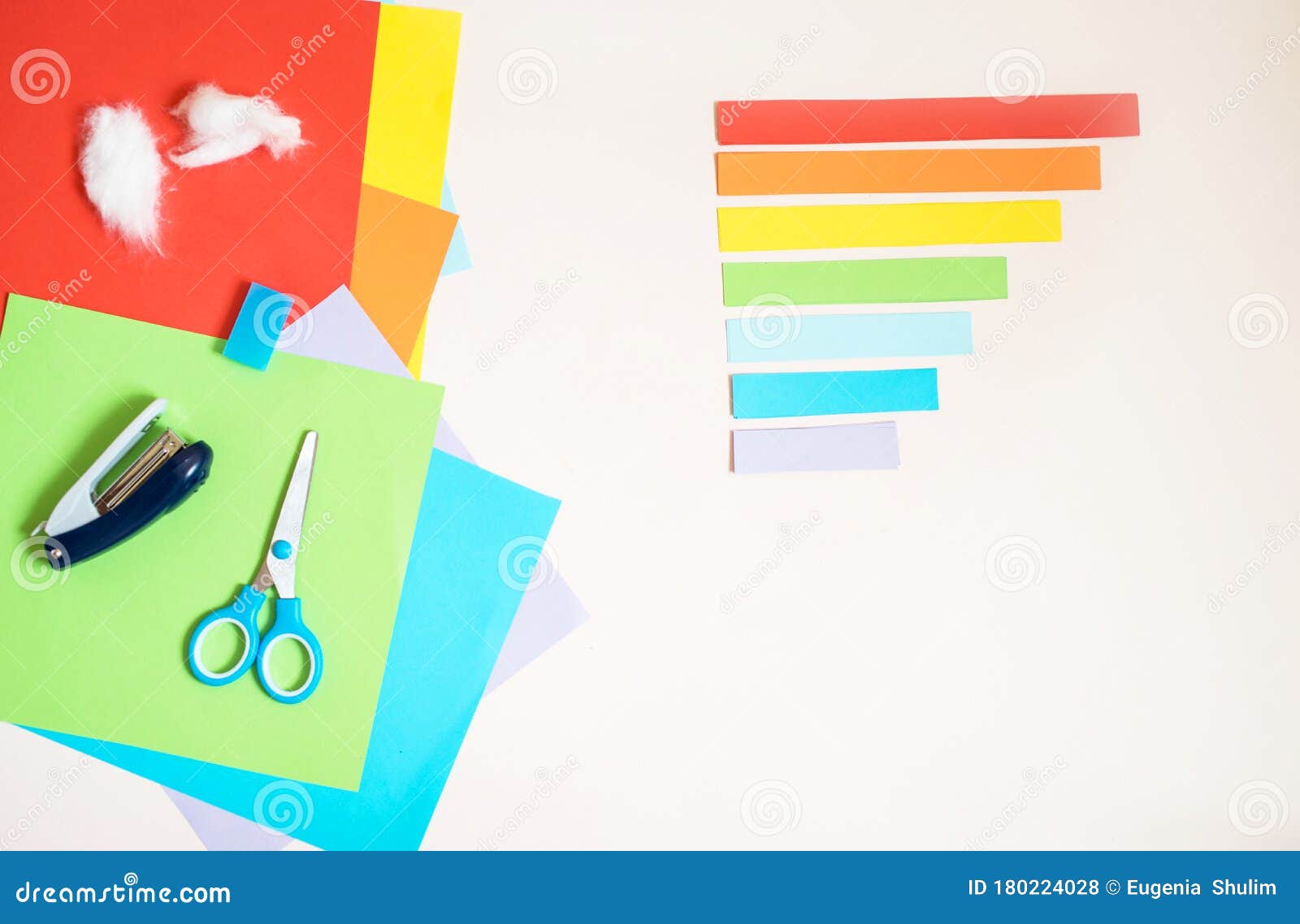 Step-by-step Instruction To Create a Rainbow of Colored Paper ...