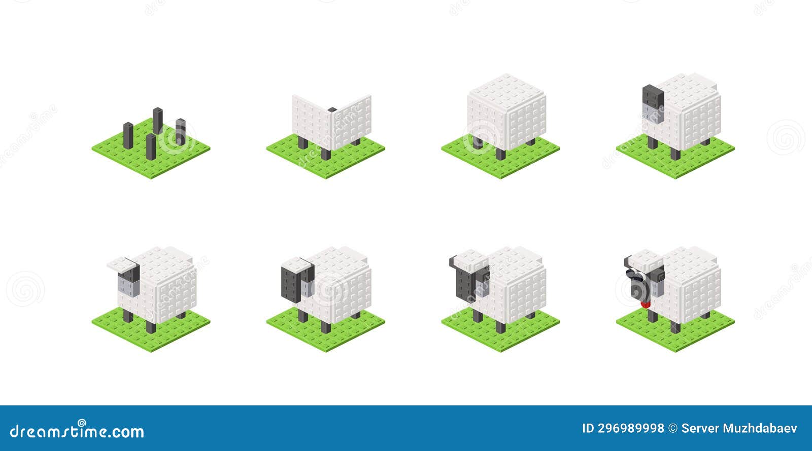 Step-by-step Instructions for Assembling a Sheep. Vector Stock Vector ... Step-by-step Instructions for Assembling a Sheep. Vector Stock Vector ...