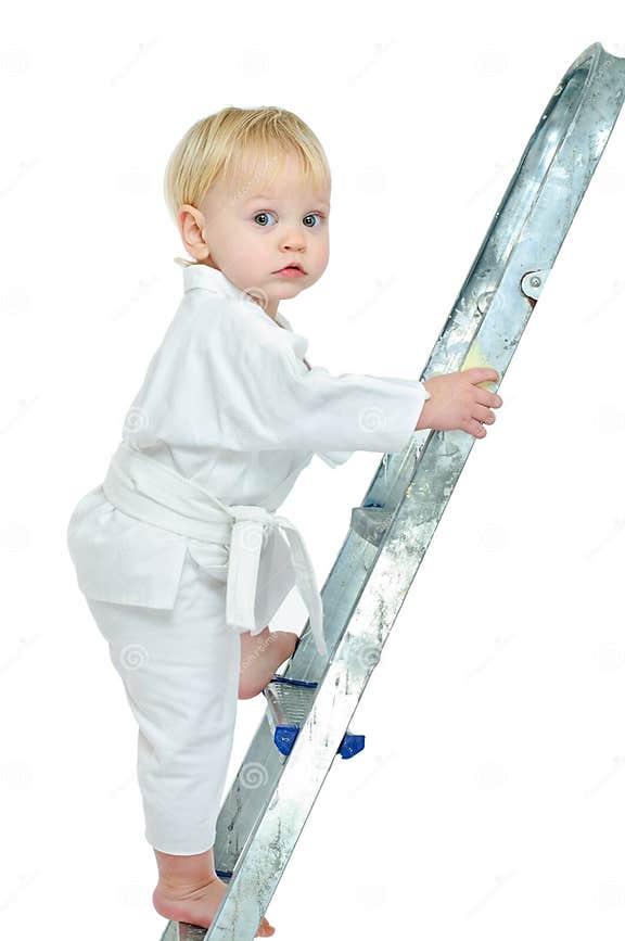 On step ladder stock image. Image of kimono, child, barefoot - 18014249