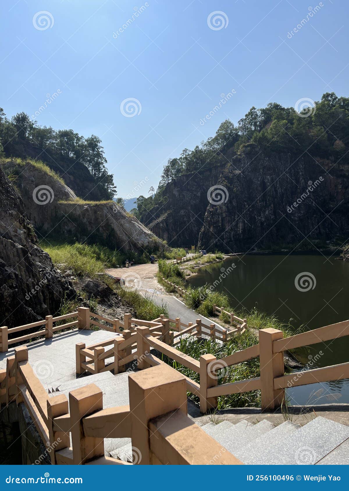 The step ladder stock photo. Image of waterway, terrain - 256100496