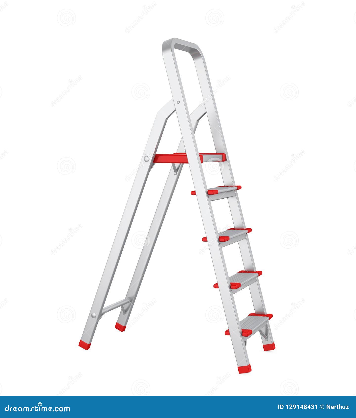 Step Ladder Isolated stock illustration. Illustration of staircase ...