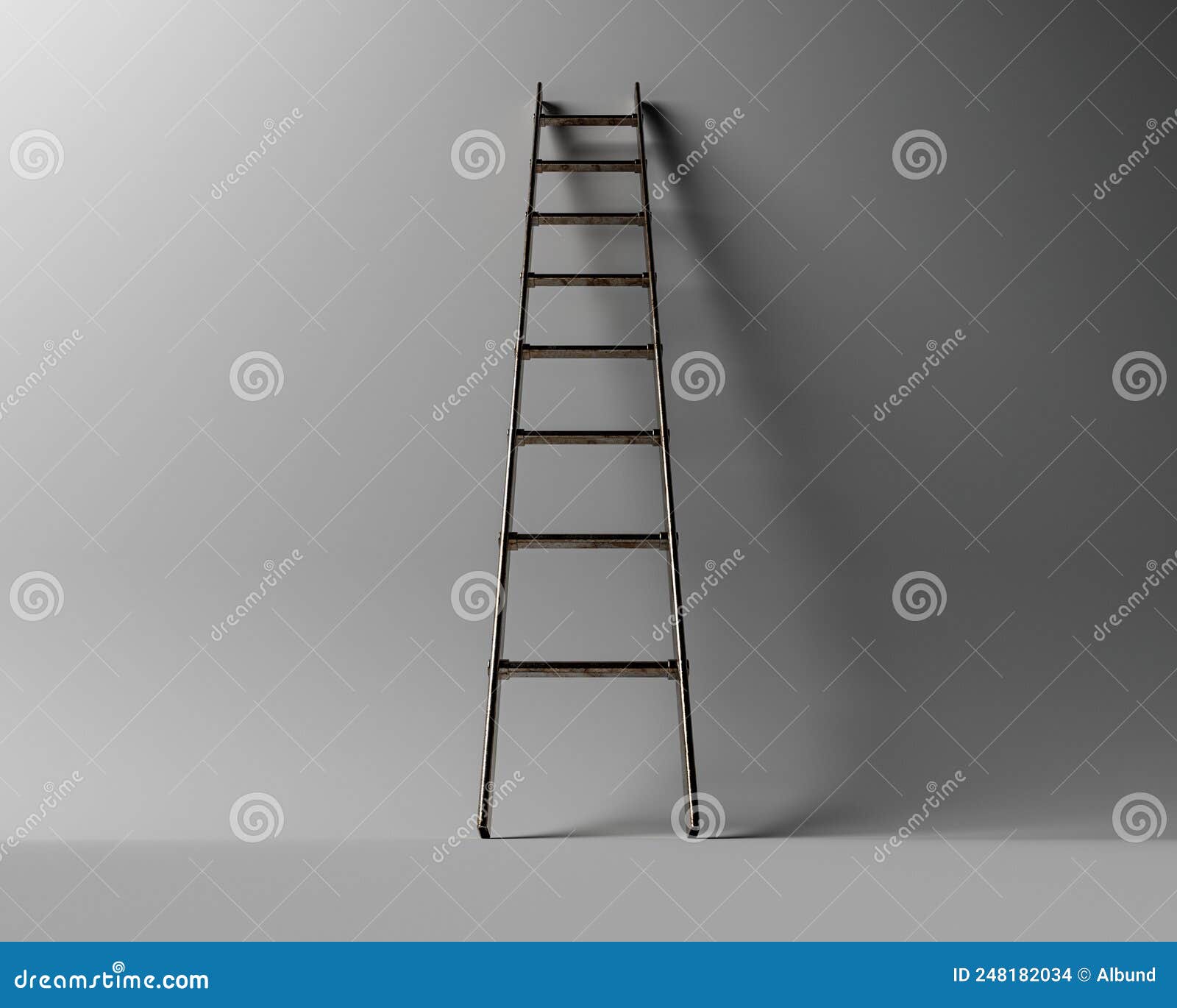 Ladder Leaning On Brick Wall Royalty-Free Stock Photography ...