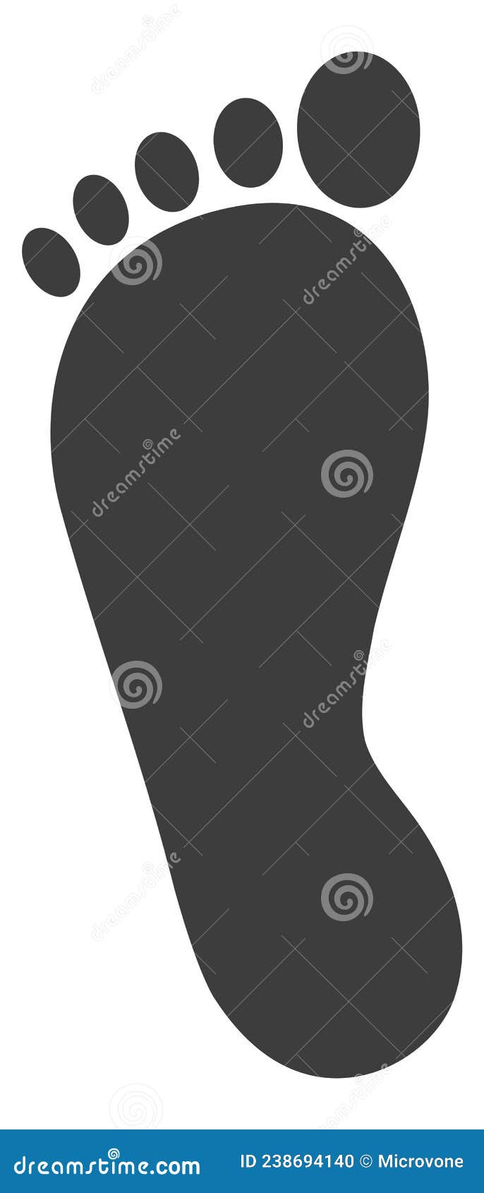 Step Mark Icon. Human Foot Print Logo Stock Vector - Illustration of ...
