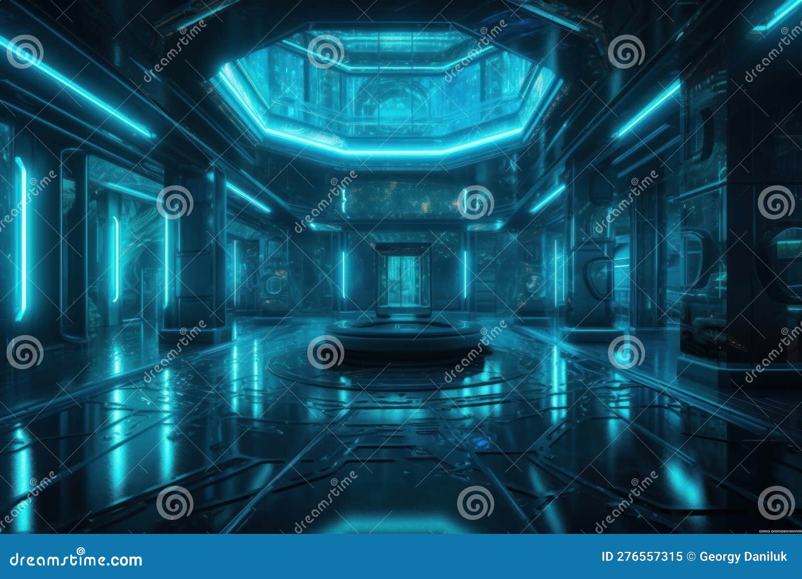 Stunning Aqua Blue Interior: Award-winning Design with Shiny Walls and ...