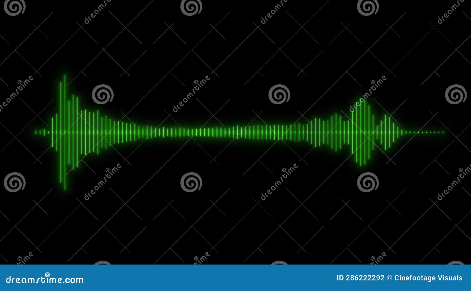 Illustration of Audio Spectrum Waveform, HUD Interface Element Stock ...
