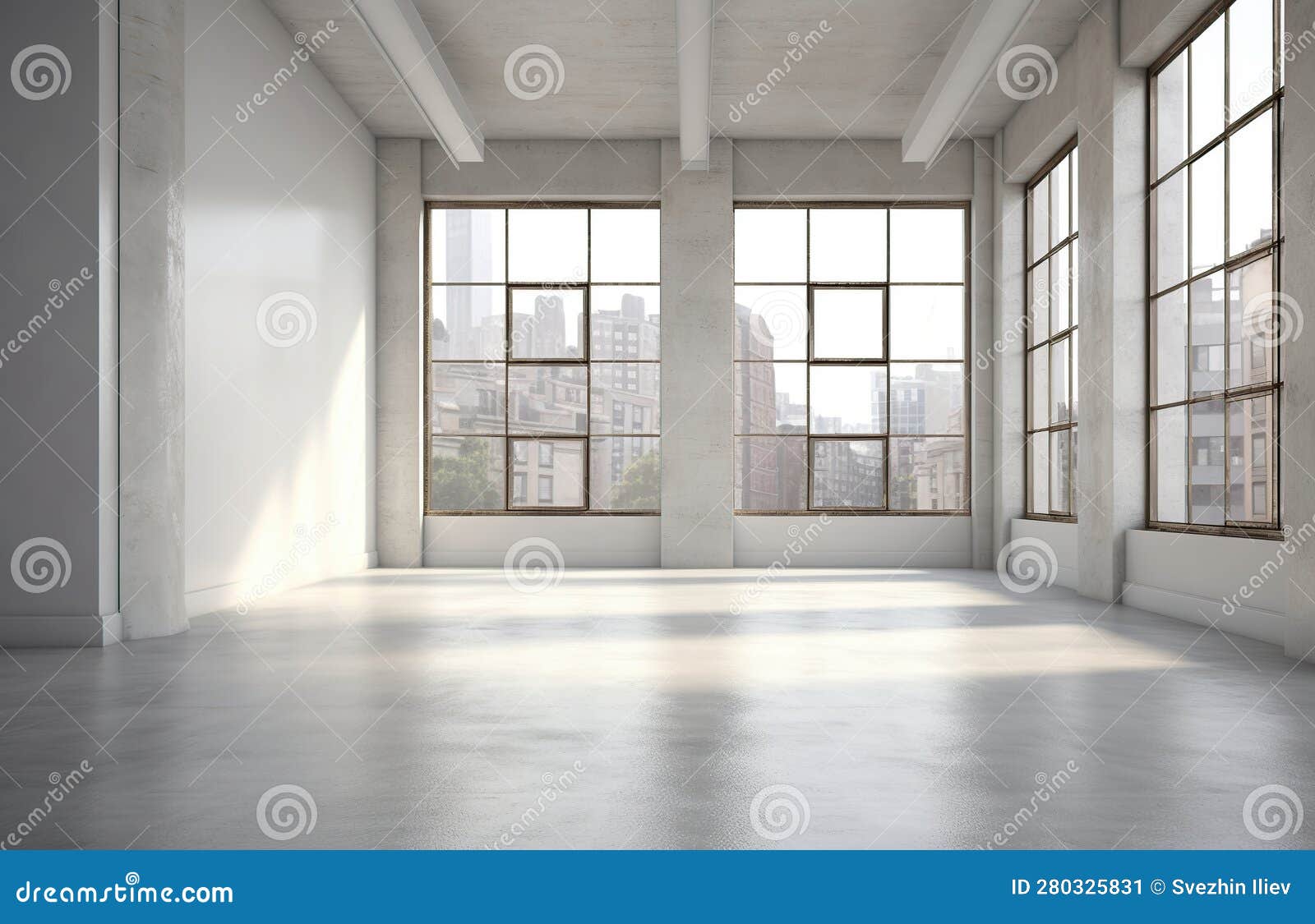 Empty Room Space for Your Imagination Stock Illustration - Illustration ...