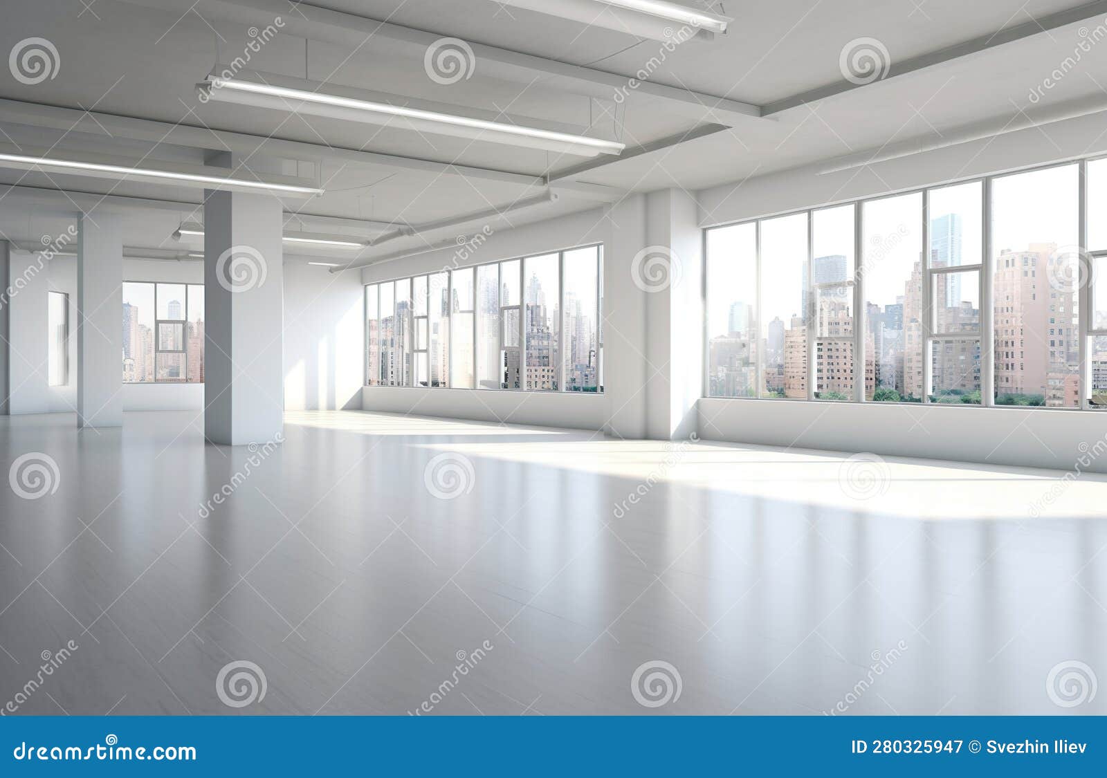 Empty Room Space for Your Imagination Stock Illustration - Illustration ...