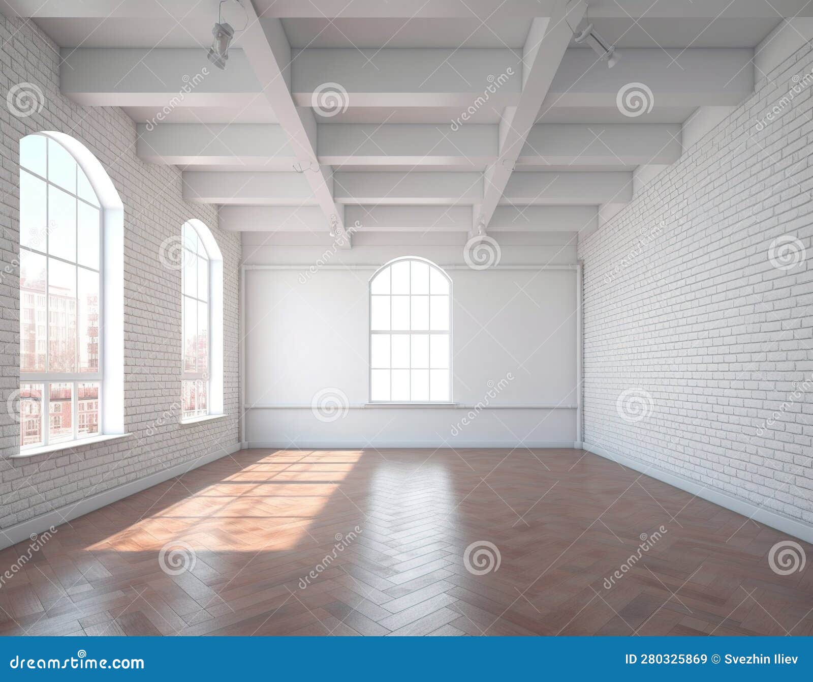 Empty Room Space for Your Imagination Stock Illustration - Illustration ...