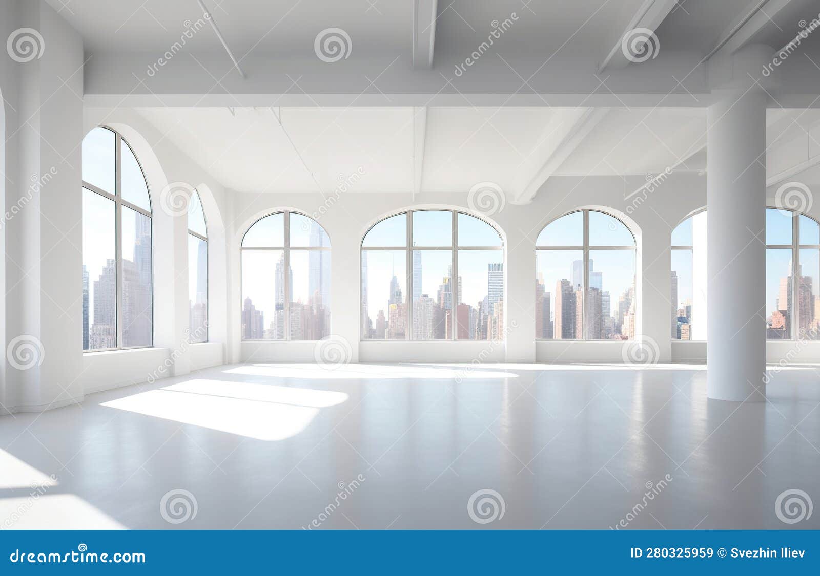 Empty Room Space for Your Imagination Stock Illustration - Illustration ...