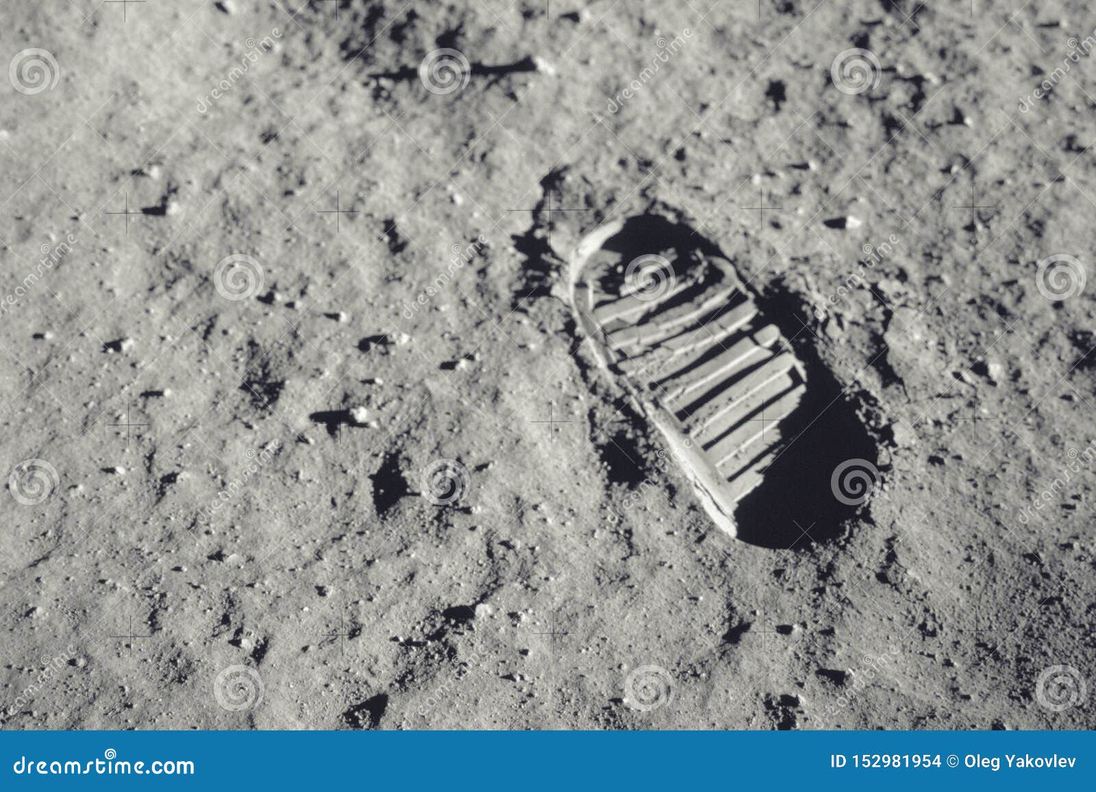Step on the moon stock photo. Image of history, texture - 152981954