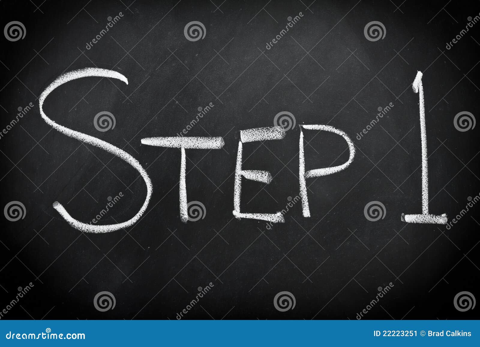 Step one stock image. Image of lesson, chalkboard, step - 22223251