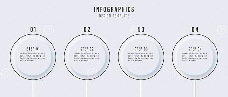 Step One. Step-by-step Instruction. Template for Steps Stock Vector ...
