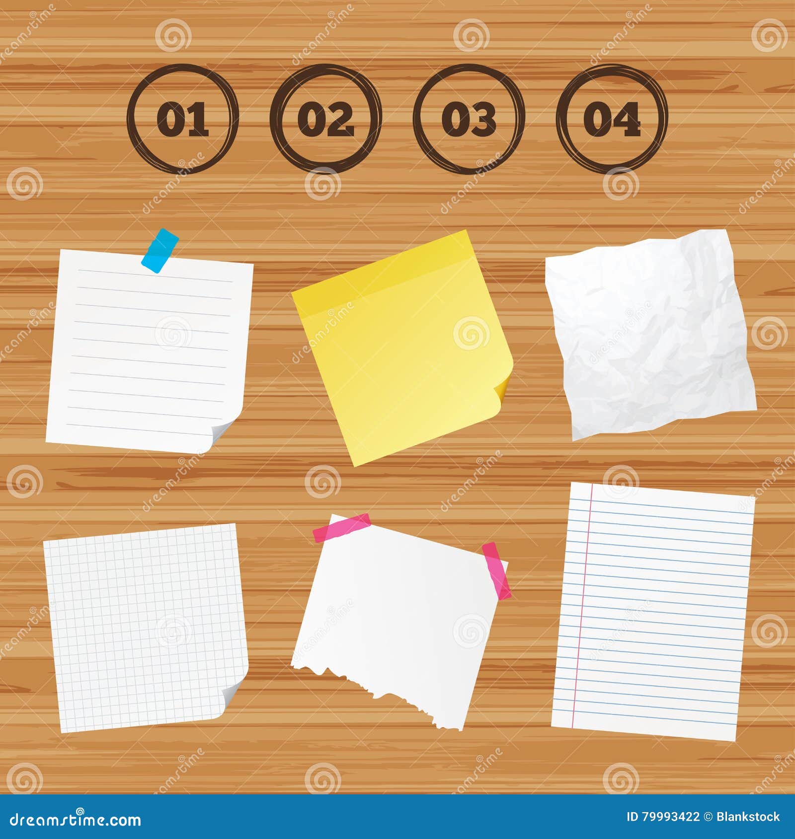 Step One, Two, Three Icons. Sequence of Options. Stock Vector ...