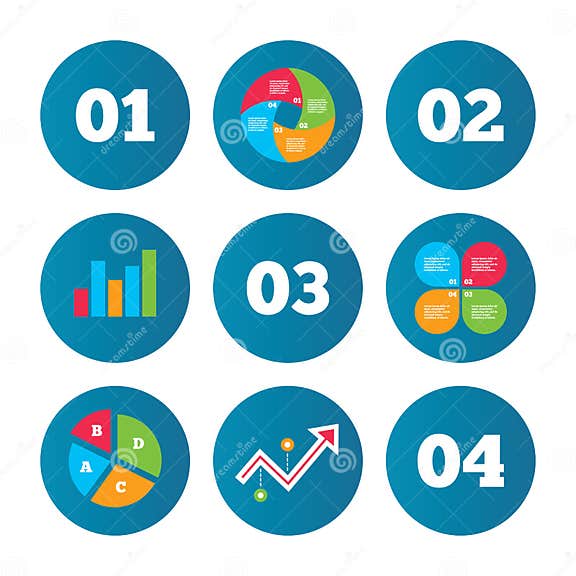 Step One, Two, Three Icons. Sequence of Options. Stock Vector ...