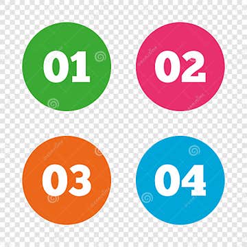 Step One, Two, Three Icons. Sequence of Options. Stock Vector ...