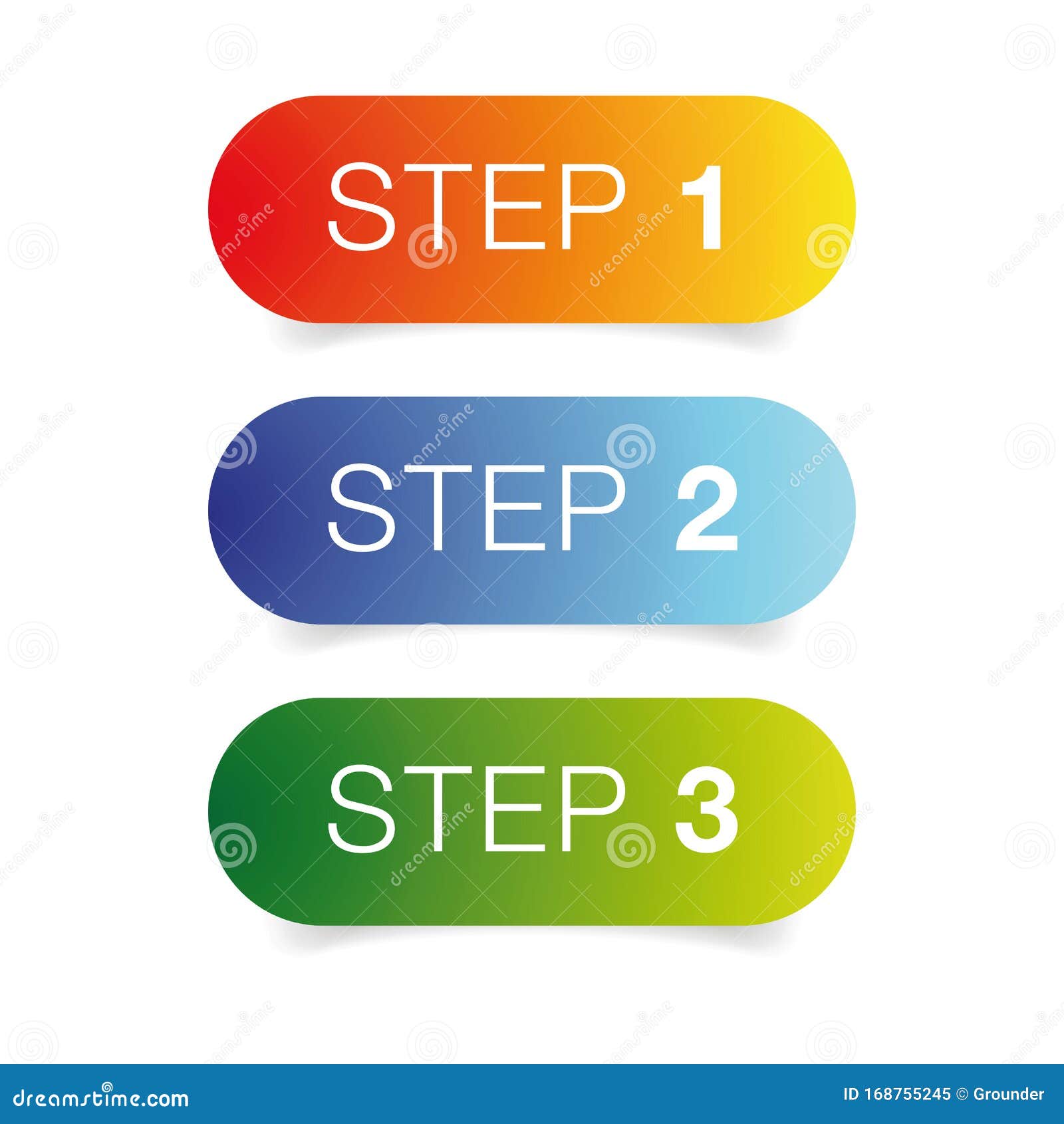 Step One Two Three Progress Buttons Stock Vector - Illustration of ... Step One Two Three Progress Buttons Stock Vector - Illustration of ...