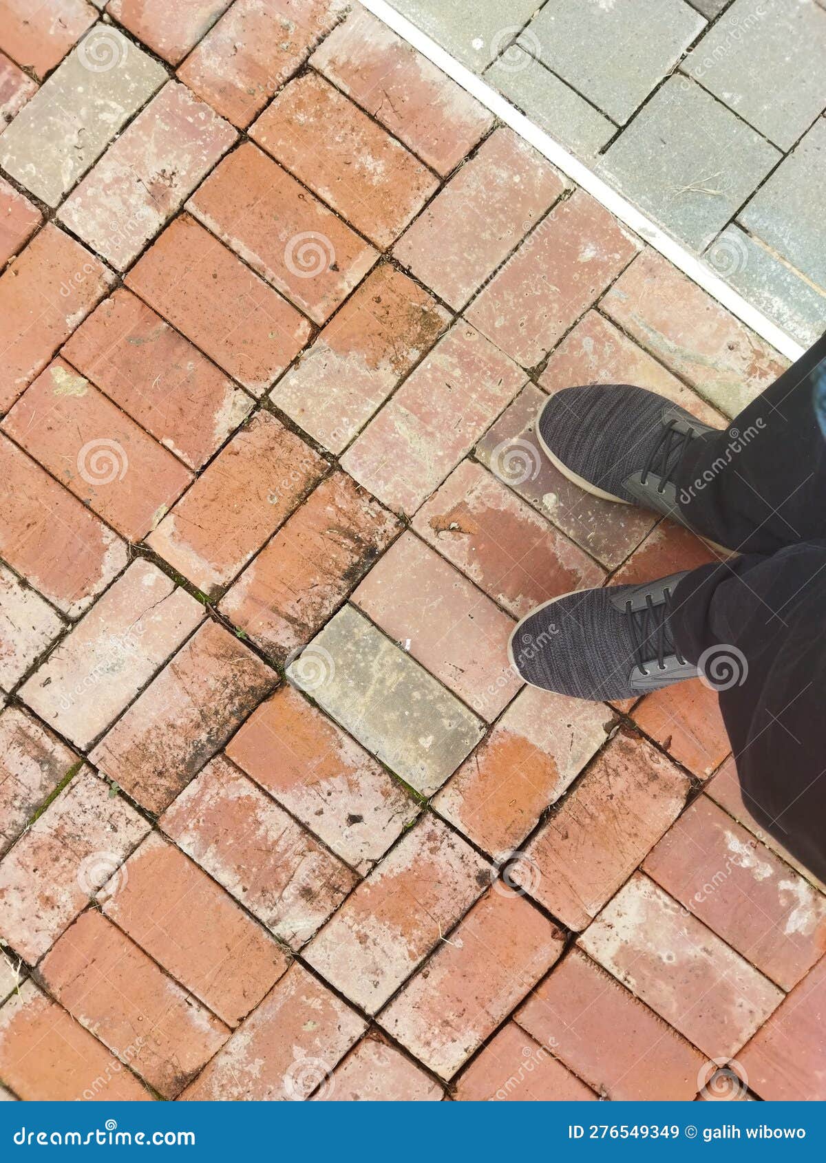 Step on Pavement with Two Tone Colour Stock Image - Image of colour ...