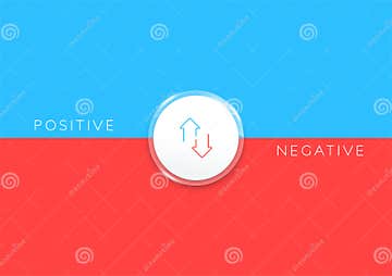 2 Step Positive Negative List Infographic Horizontal Stock Vector ...