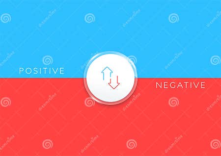 2 Step Positive Negative List Infographic Horizontal Stock Vector ...
