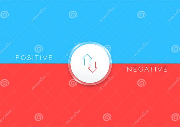 2 Step Positive Negative List Infographic Horizontal Stock Vector ...