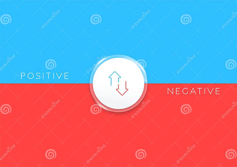 2 Step Positive Negative List Infographic Horizontal Stock Vector ...