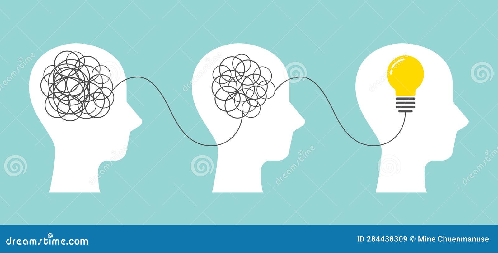Step Of Problem Resolve Control Mental Problem Solving Complicated Solution Stock Image