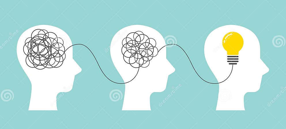 Step of Problem Resolve Control. Mental Problem Solving, Complicated ...