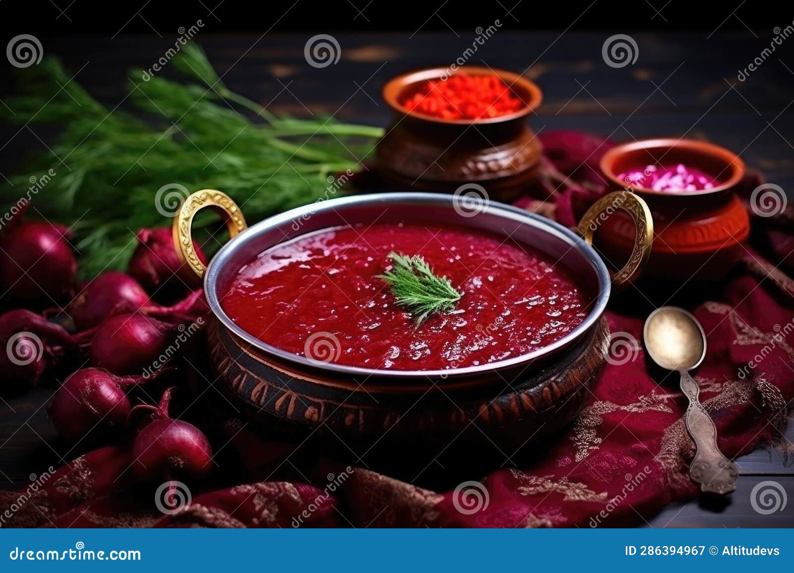 Step-by-step Process of Making Beetroot Soup Stock Image - Image of ...