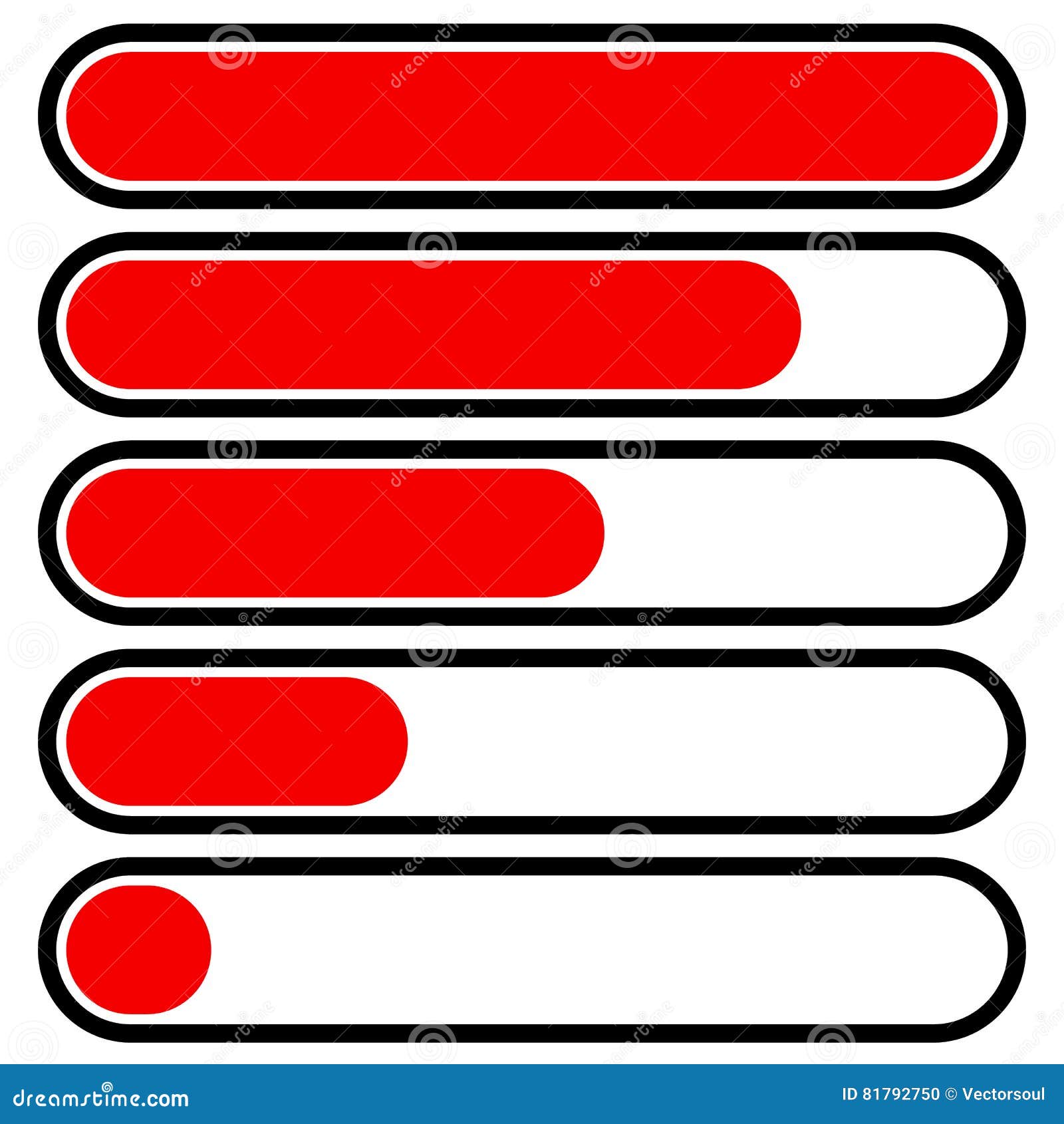 5-step Progress, Load Bars In Sequence. Step, Phase, Level, Comp Vector ... 5-step Progress, Load Bars In Sequence. Step, Phase, Level, Comp Vector ...