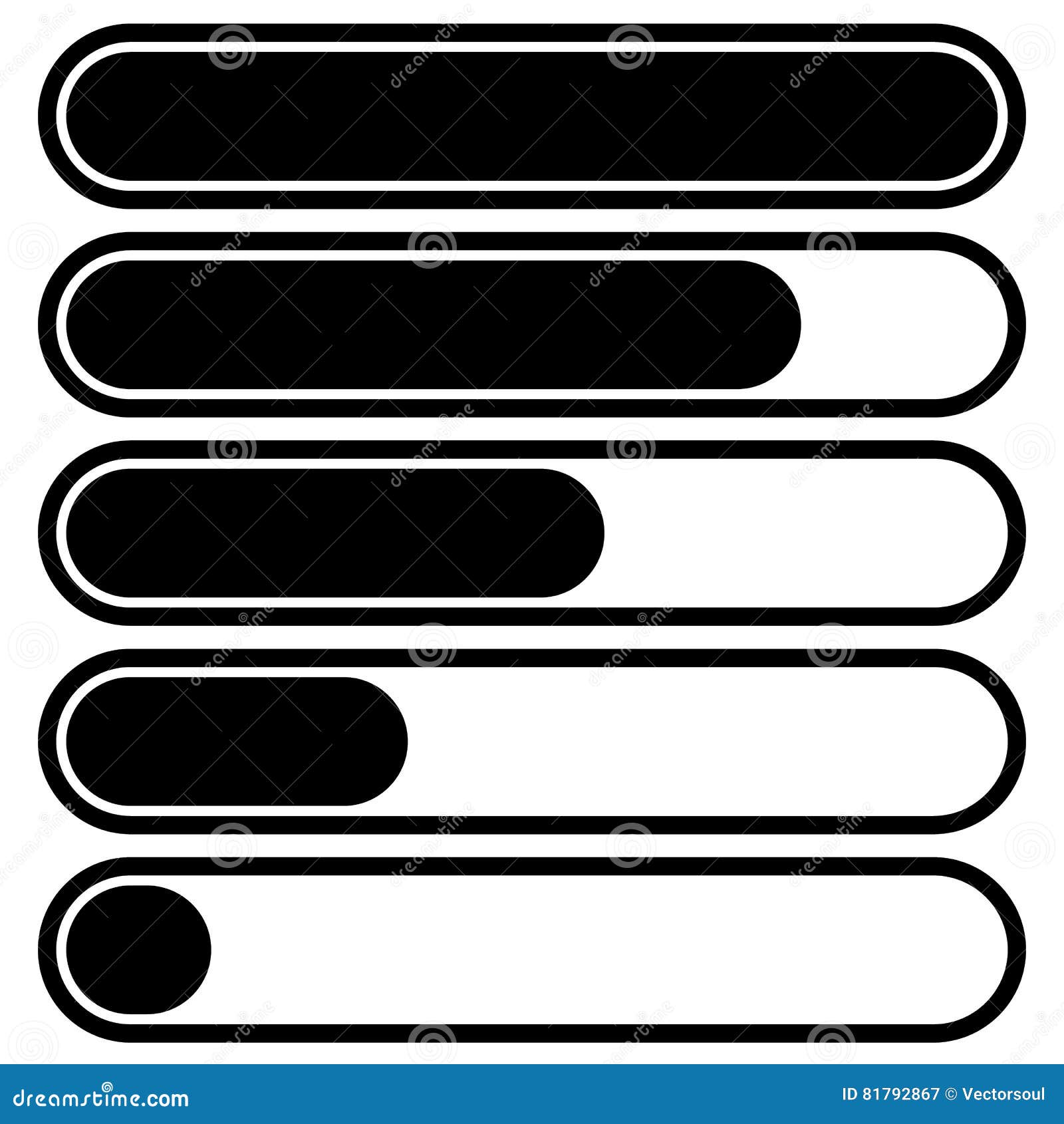 5-step Progress, Step Indicators. Swap Colors Easily Vector ... 5-step Progress, Step Indicators. Swap Colors Easily Vector ...