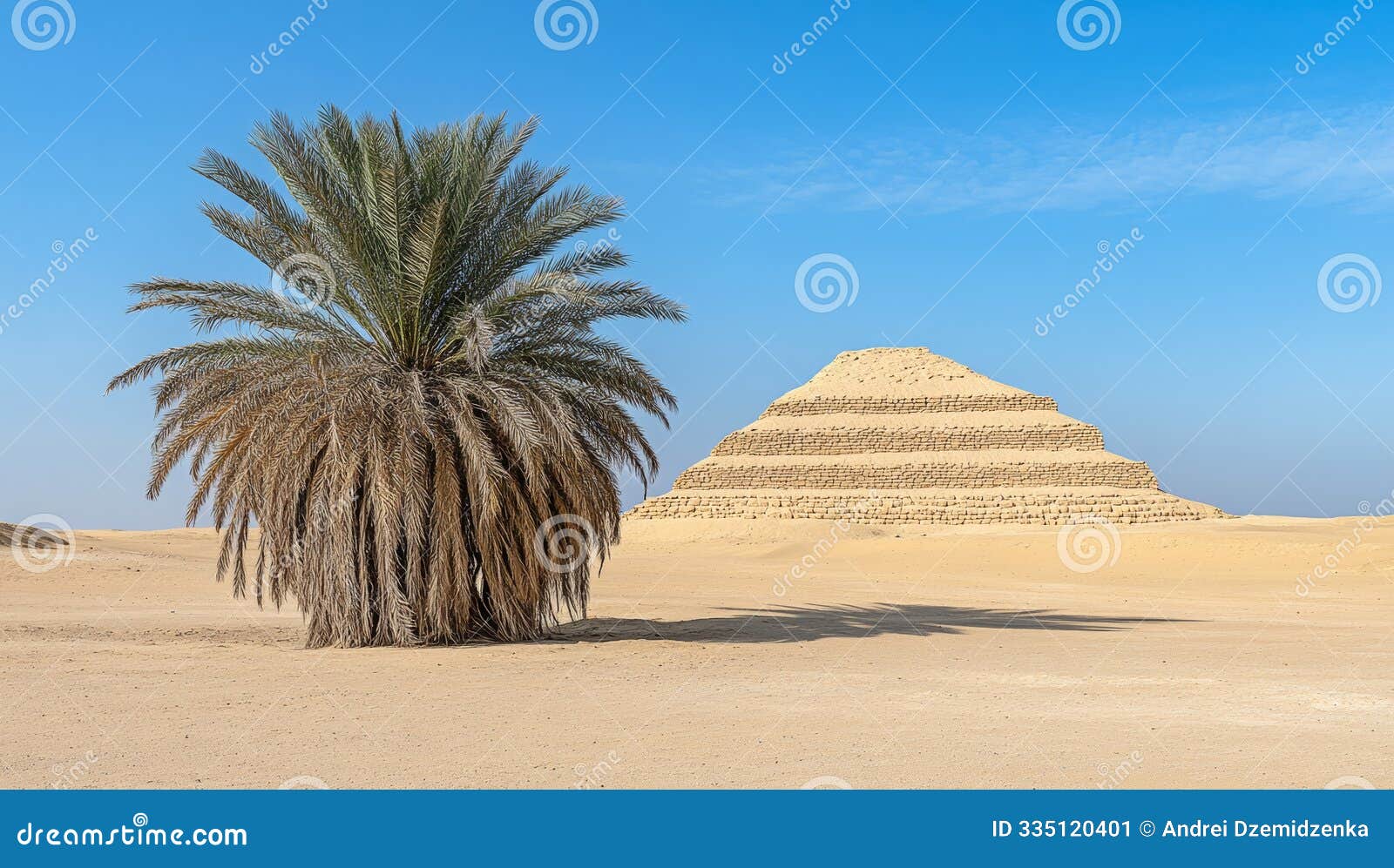 A Step Pyramid Complex Built by Djoser in the Saqqarah Necropolis ...