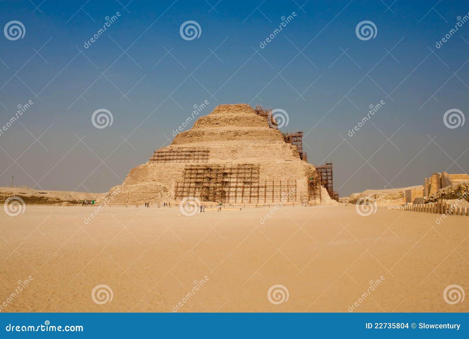 The Step Pyramid of Djoser stock photo. Image of archeological - 22735804