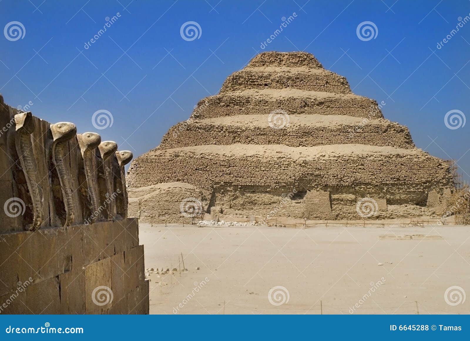 The Step Pyramid of Djoser stock photo. Image of archaeology - 6645288