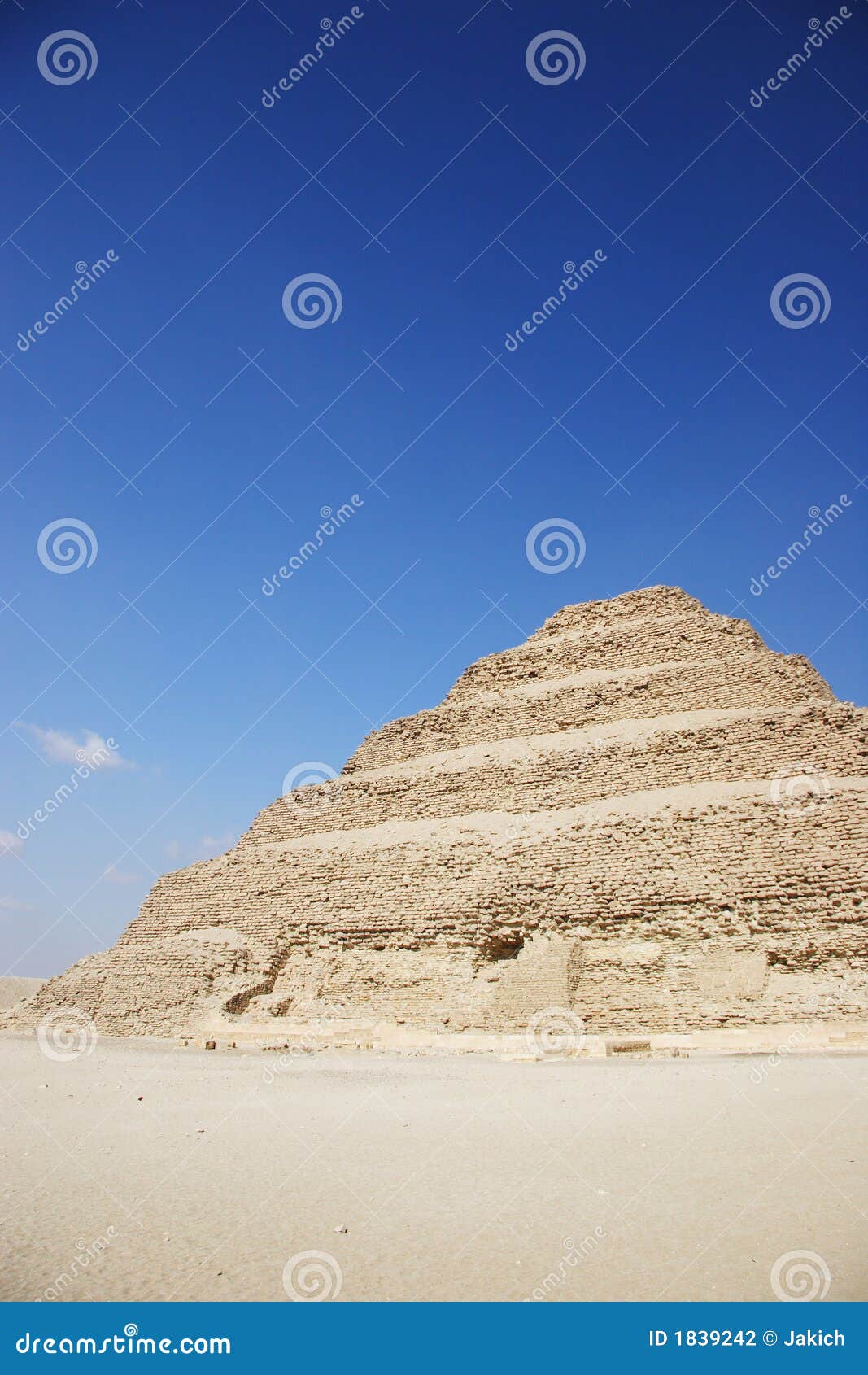The Step Pyramid of Djoser, Egypt Stock Photo - Image of historical ...