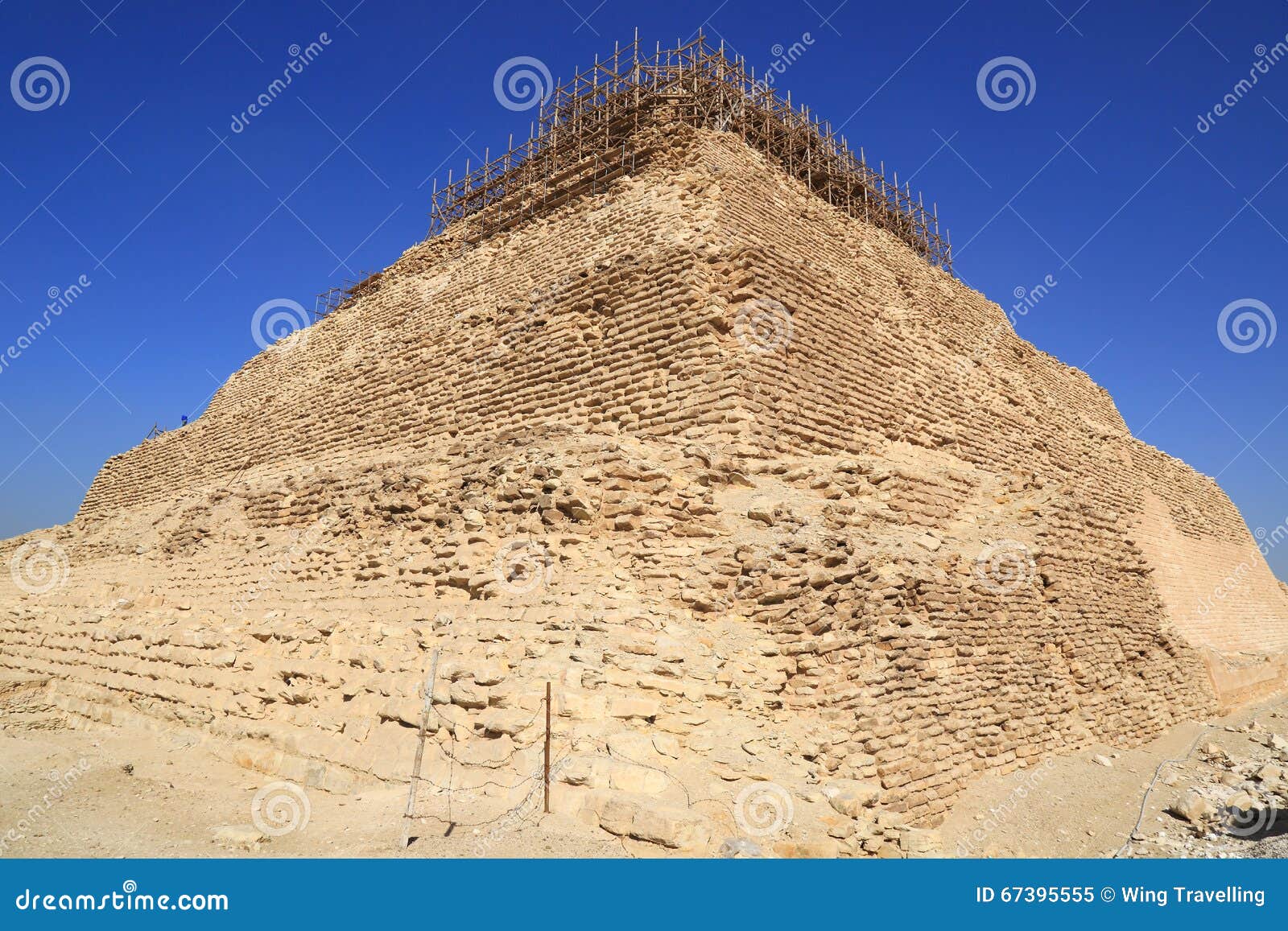 The Step Pyramid of Djoser in Egypt Stock Image - Image of holiday ...