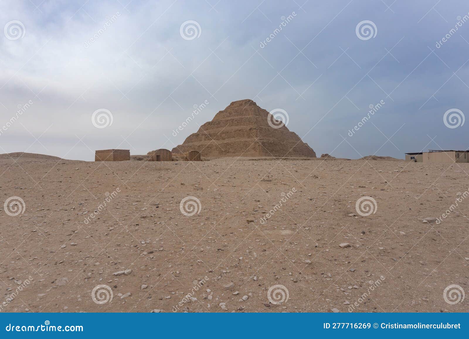 Step Pyramid of Djoser, the First Pyramid of Egypt Stock Image - Image ...