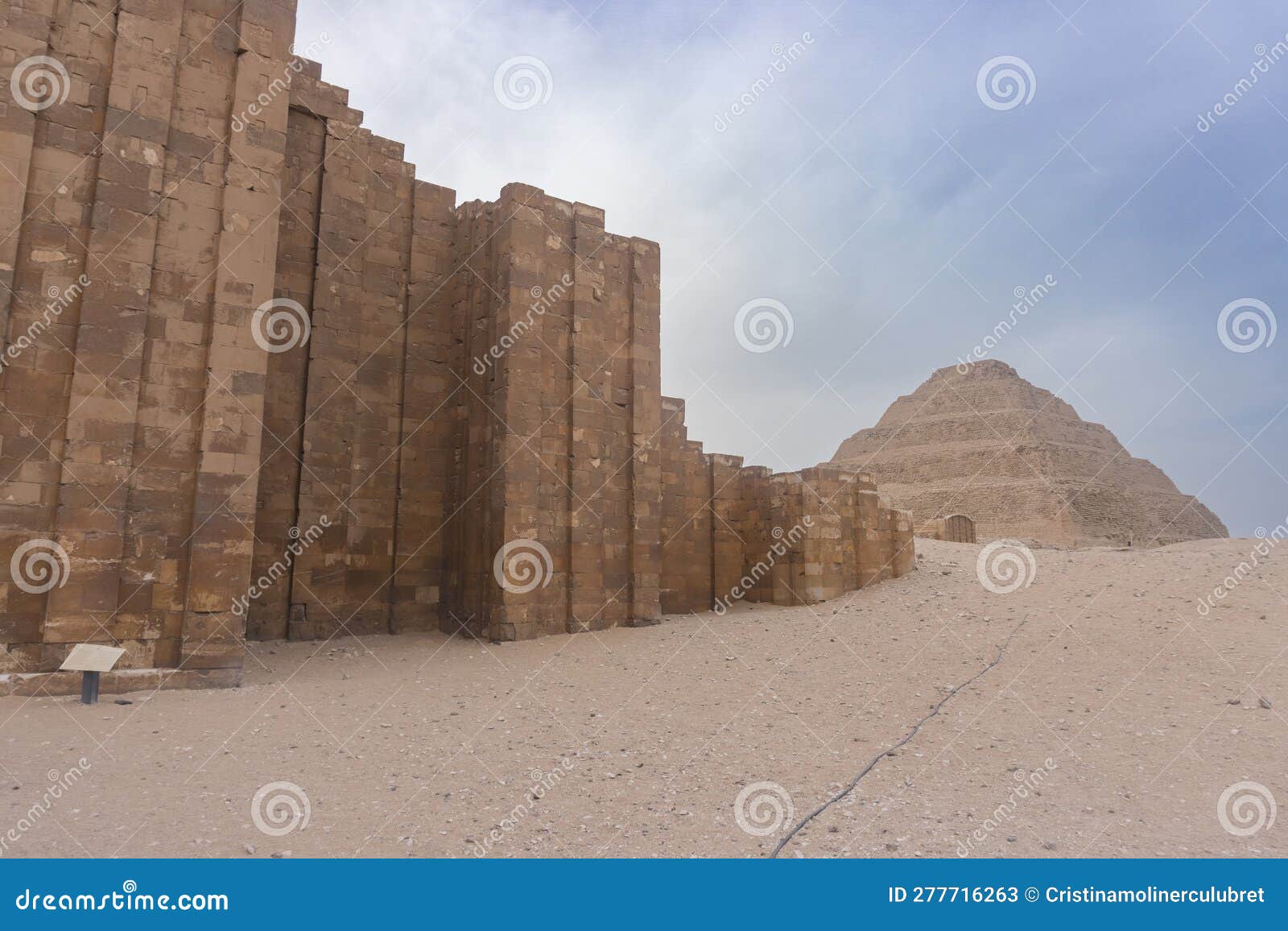 Step Pyramid of Djoser, the First Pyramid of Egypt Stock Image - Image ...