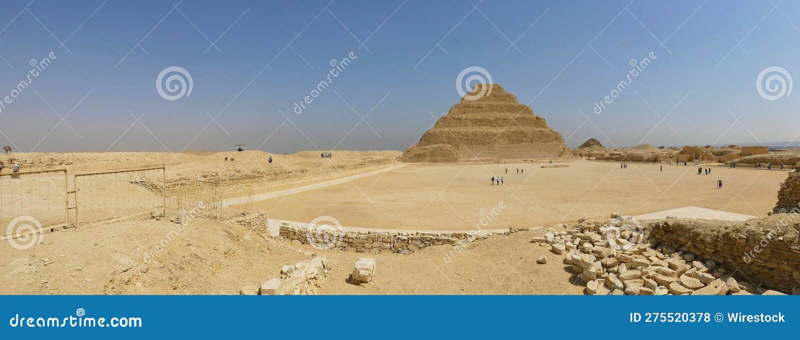Step Pyramid of Djoser and Its Interior Stock Photo - Image of vast ...