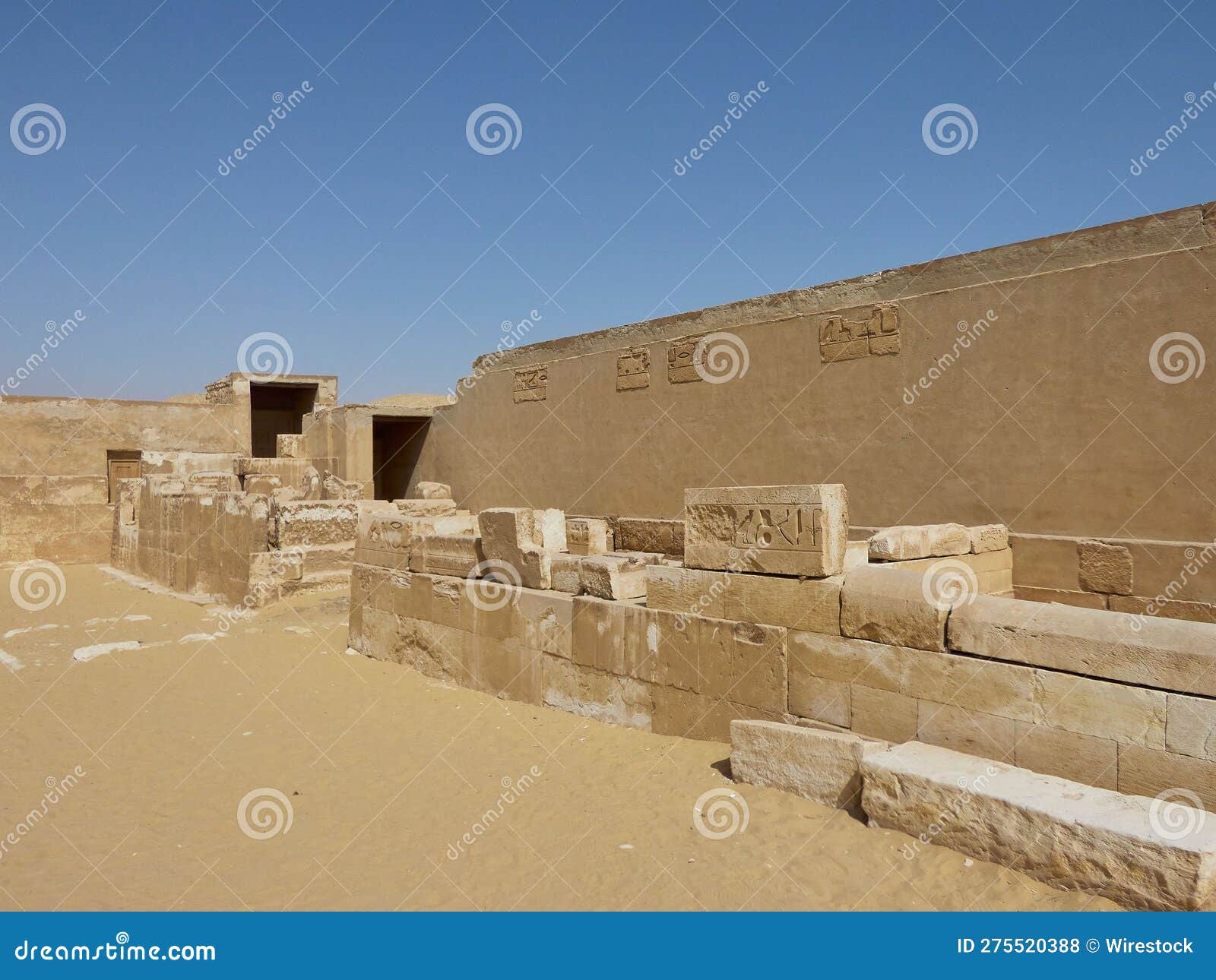 Step Pyramid of Djoser and Its Interior Stock Photo - Image of saqqara ...