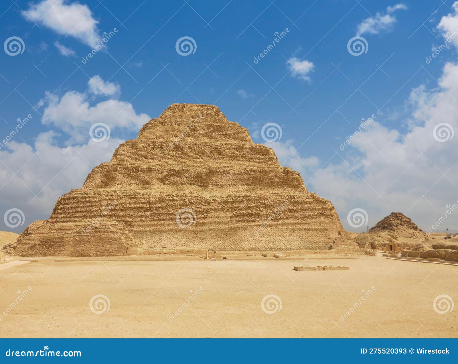 Step Pyramid of Djoser and Its Interior Stock Image - Image of vast ...