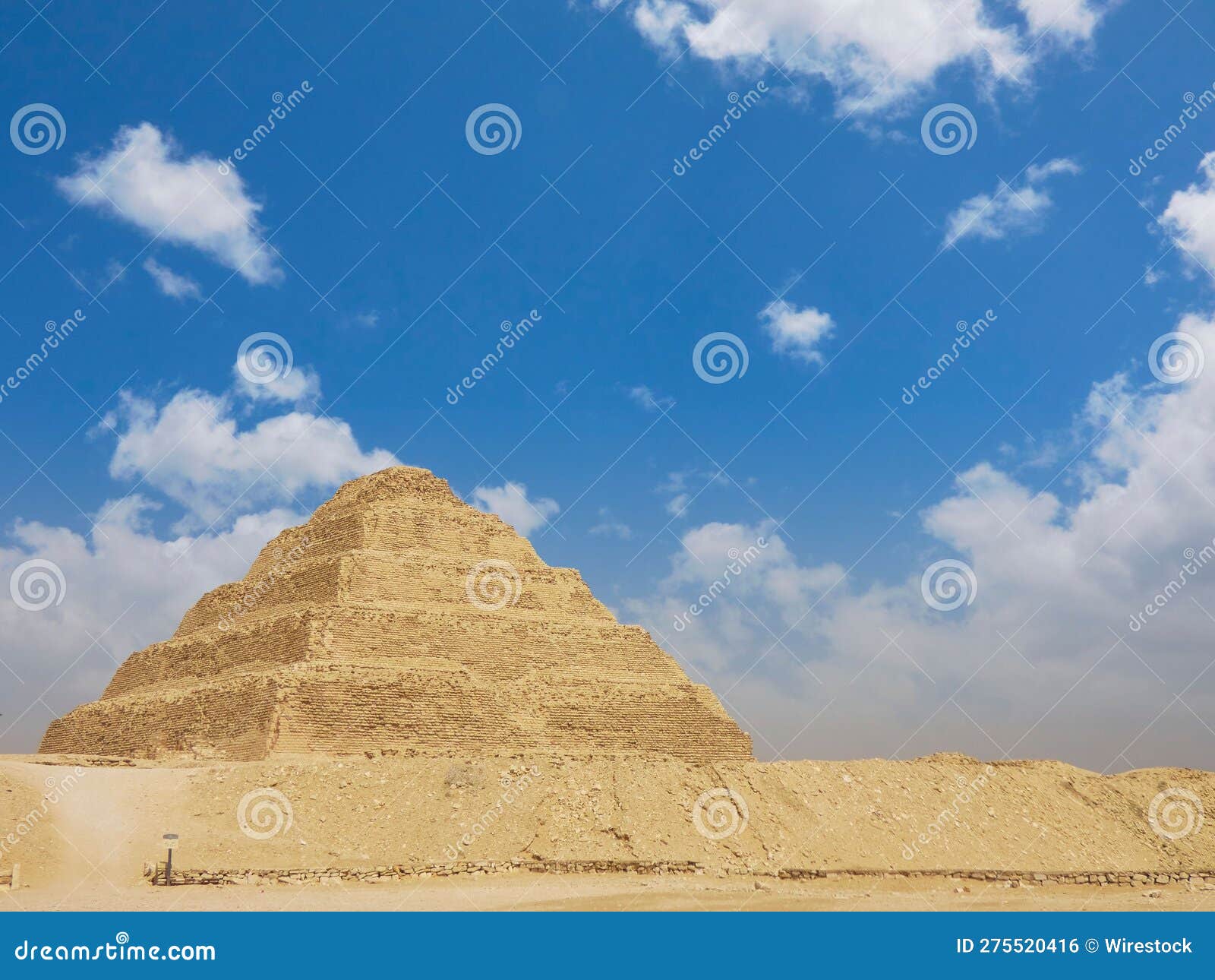 Step Pyramid of Djoser and Its Interior Stock Photo - Image of ruins ...