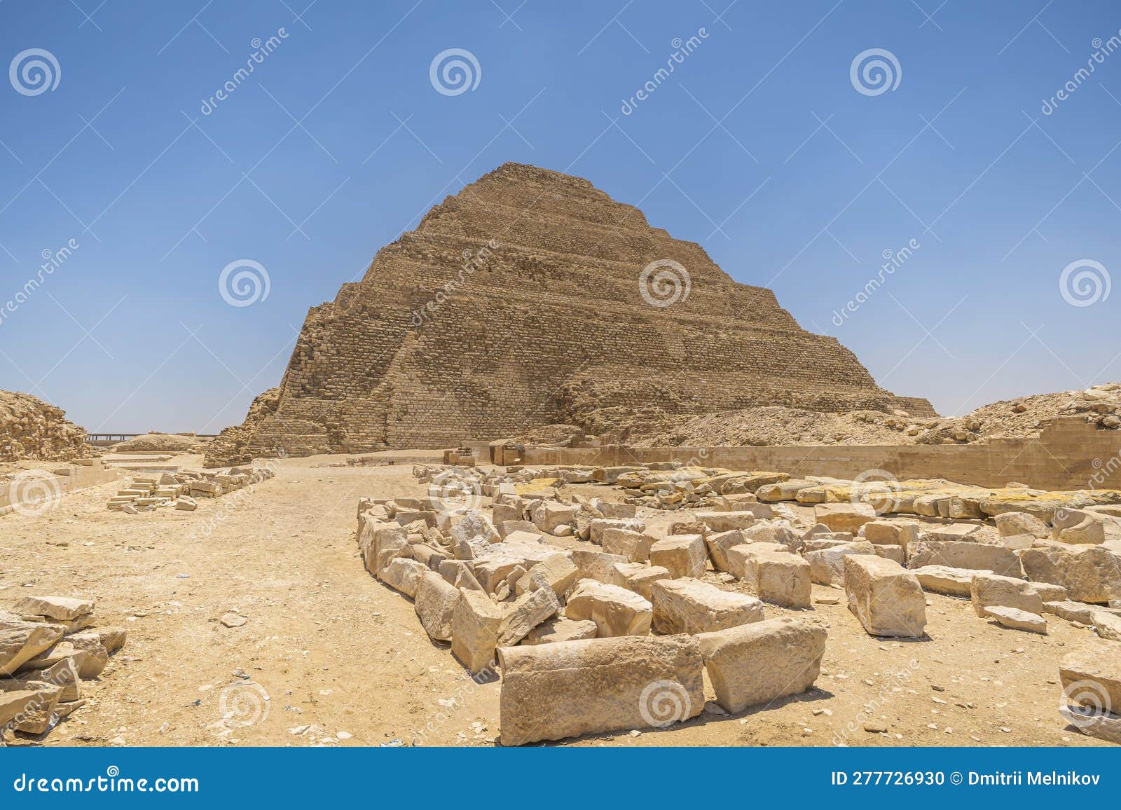 Step Pyramid of Djoser in Saqqara, an Archeological Remain in Saqqara ...